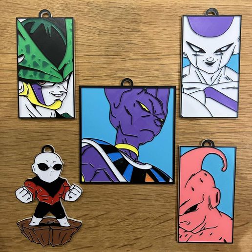 STL file Set of 5 DBZ Ornaments #7 🎬 (3MF)・3D printer model to download ...