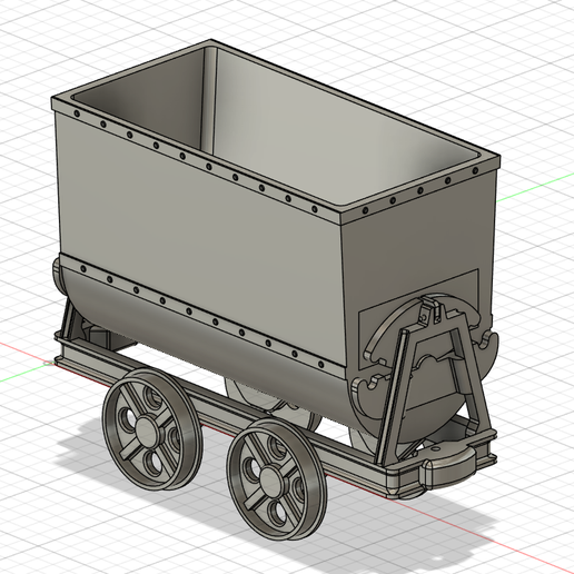 🛒 Industrial Mining Cart – 3D Printable Diorama Model R1.0・ STL File ...