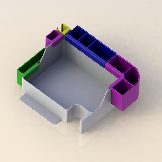 🥼 Bambu Lab A1 Waste Bin with Modular Side Tool Storage (STL)・ 3D File ...