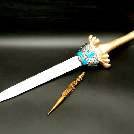 🗡️ Azrael's Blade | Lucifer Flaming Sword | Unique x3 Part Design ...