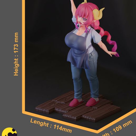 🐉 Ilulu - Kobayashi-san Chi no Maid Dragon・ STL File for ・Cults