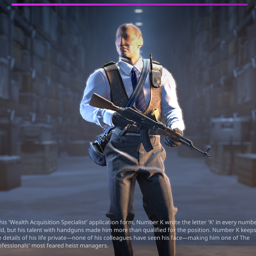 🔫 CS 2 AGENT | Number K | The Professionals・ STL File for 3D printing・Cults