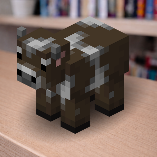 👶 Minecraft Baby Cow・ STL File for 3D printing・Cults