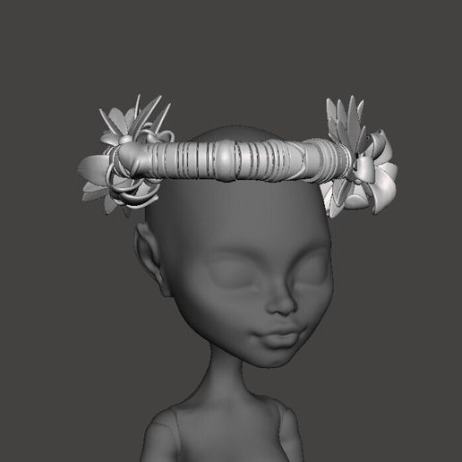 👹 Monster High flower headband.・Free 3D File for 3D printing・Cults