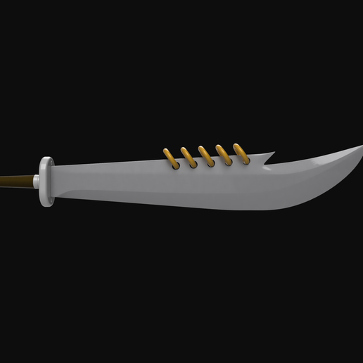 🌙 Metin2 Full Moon Sword (3DPrint Ready)・ STL File for 3D printing・Cults