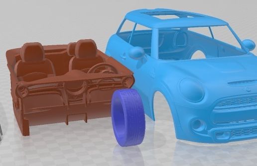 🚗 Mini Cooper S 2015 Printable Car・ 3D File for 3D printing・Cults