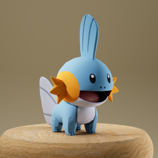 🐉 Mudkip - Pokemon・Free STL File for ・Cults