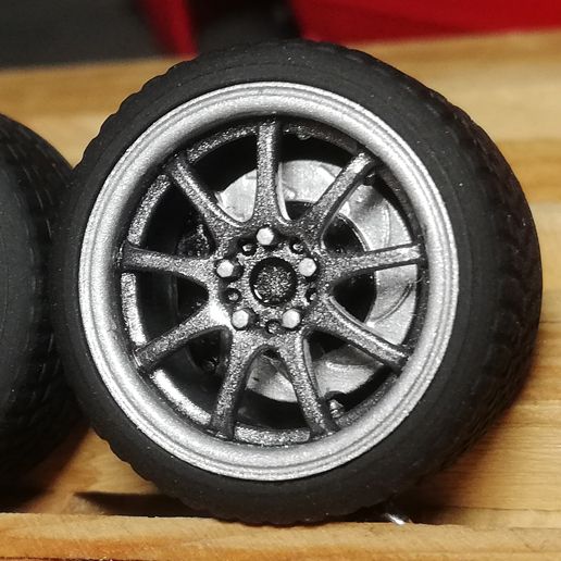 STL file 1/24 scale 18" Work Emotion XD9・3D print model to download・Cults