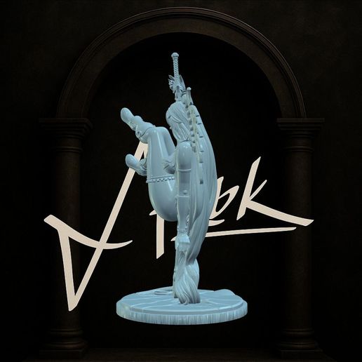 🗡️ Winged Maiden With Large Sword – Perfect 3D Model AS1013・ STL File ...