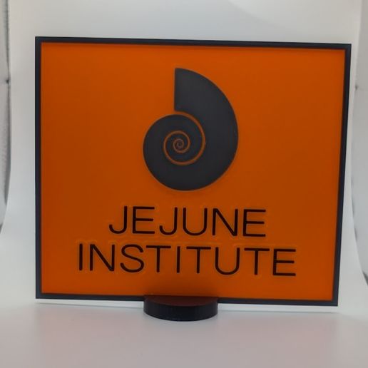 Archivo STL gratis Jejune Institute Sign 👾 (3MF)・Plan para descargar y ...