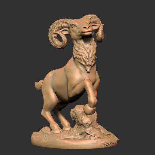 STL file Goat for 3d Printing 🐐 ・Model to download and 3D print・Cults