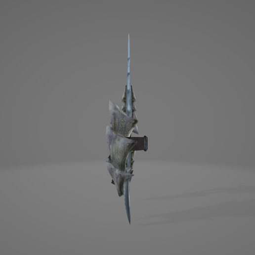 👹 MONSTER HUNTER WORLD FROSTFANG BARIOTH SWORD AND SHIELD・ STL File for ...