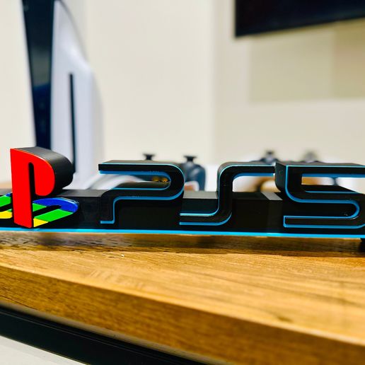 🎮 PS5 Logo Display Stand - 3D Printable PlayStation Gaming Décor・ 3MF ...