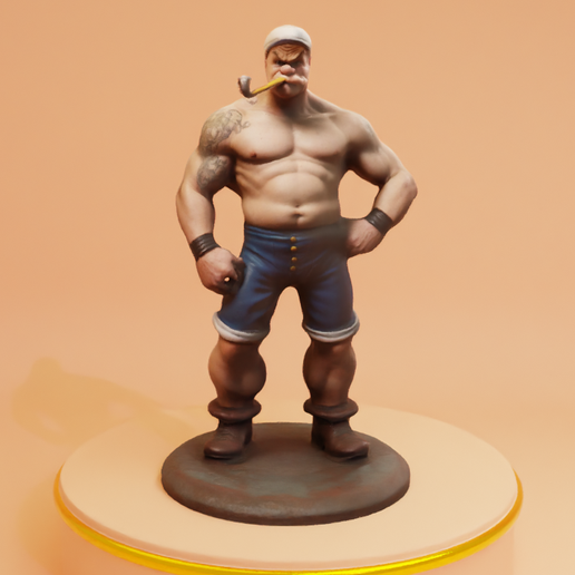 Free STL file Realistic Popeye Sculpture 🗿 ・3D printable model to ...