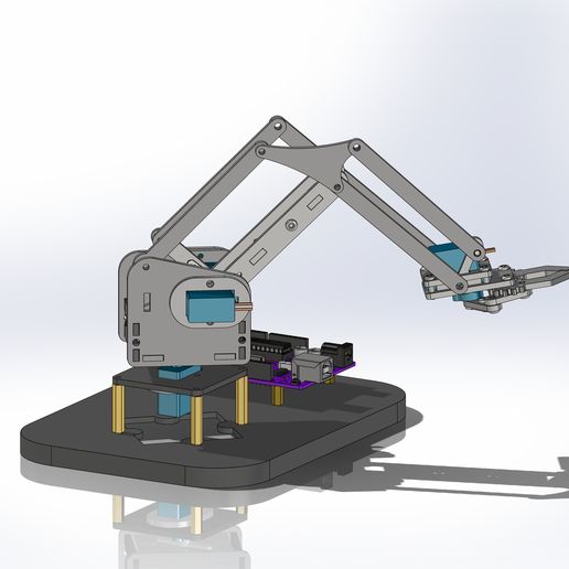 💪 ROBOTIC ARM・ STL File for 3D printing, CNC machining - Laser cutting ...