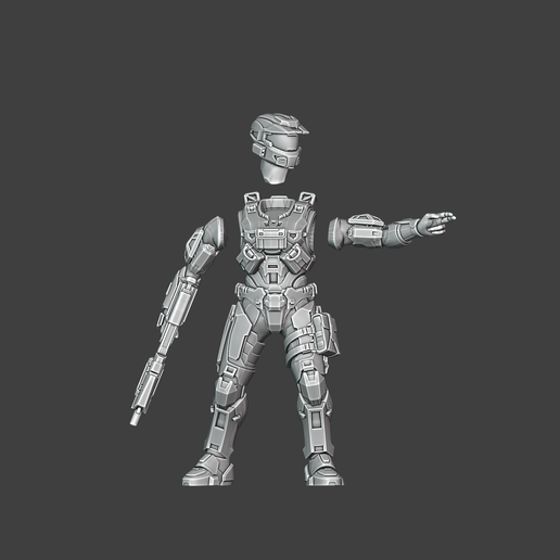 😇 Halo Infinite MK5 Modular Spartan Miniature - Halo Reach - Halo ...
