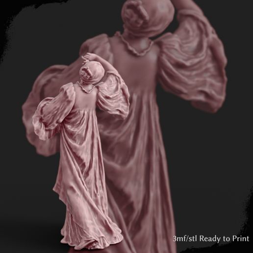 💃 Dancing Statue Sculpture: Elegance in Motion・ STL File for 3D ...