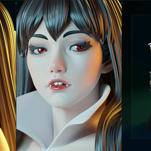👩 Vampirella CHARACTER BY ESM・ 3D File for 3D printing・Cults