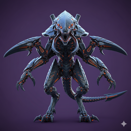 👹 Single STL Ferocious Hexapod Predator Monster – Sci-Fi & Fantasy ...
