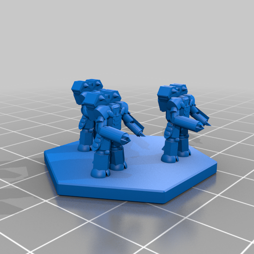 🛰 Space Infantry Armor 6mm scale・Free STL File for ・Cults
