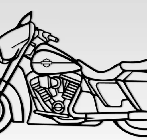 printable harley davidson motorcycle coloring pages