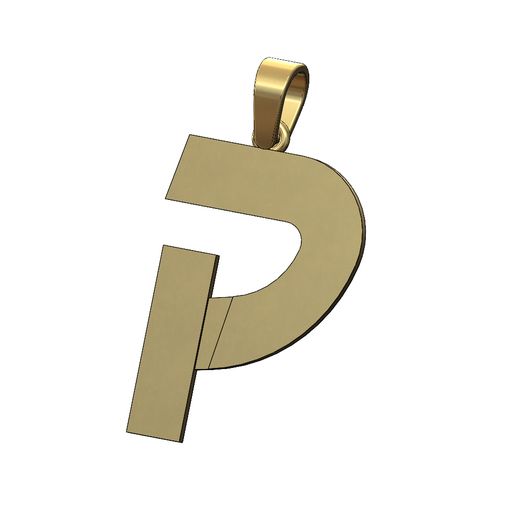 STL file Qof jewish hebrew initials alphabet pendant charm bail 3D ...