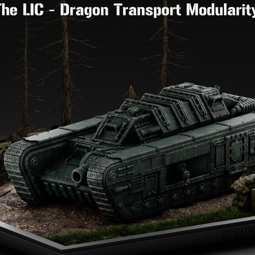 🐉 The LIC - Dragon Transport・ 3D File for 3D printing・Cults