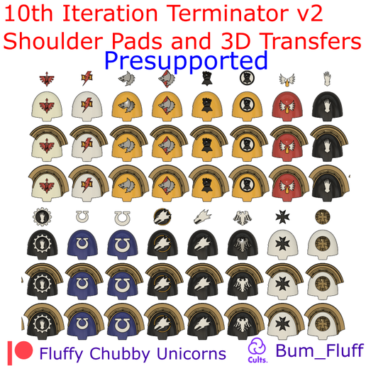 🎲 Leviathan Pattern Terminator Shoulder Pads and 3D Transfers - Now ...