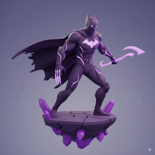 🗿 Single STL Violet Vigilante Figure - Stylized Anti-Hero 3D Print ...