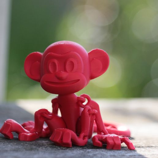 🐒 Monkey Flexi - Print In Place・ STL File for ・Cults