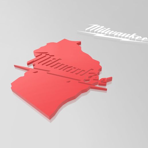 STL file MILWAUKEE WISCONSIN LOGO 🪞 ・Template to download and 3D print ...
