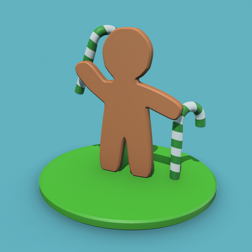 👨 GingerBread Man Figure・ STL File for 3D printing・Cults