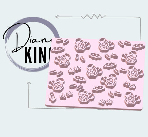 Archivo STL textura minnie 🍪 ・Modelo imprimible en 3D para descargar・Cults