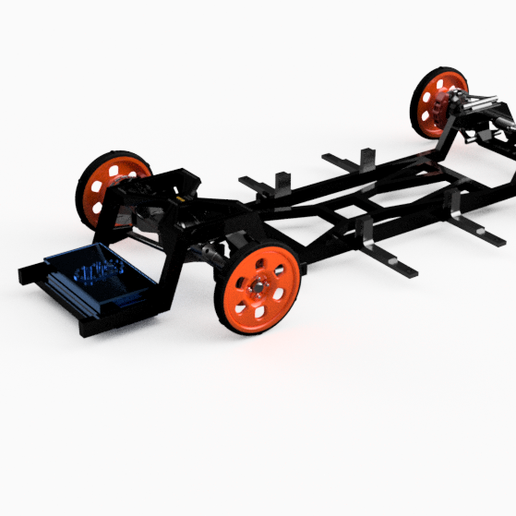 🖼️ FRAME 56 FORD F100 FOR 1/25 MODEL KIT. Chip Foose FD100 slammed ...