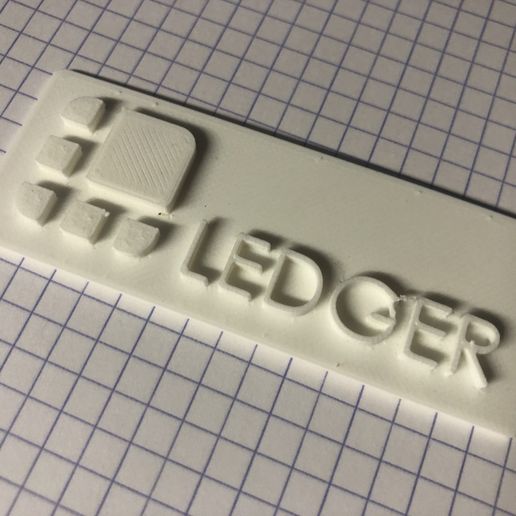 📒 LEDGER LOGO・Free 3D File for ・Cults
