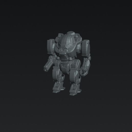 🎲 Atlas mech 15mm scale miniature・Free STL File for 3D printing・Cults