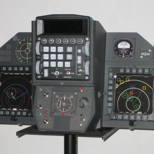🐆 F-16 Deskpit & Panel & Kneeboard Bundle・ 3D File for 3D printing・Cults