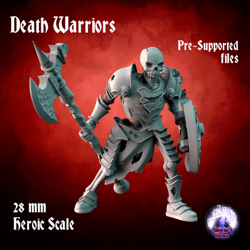 STL file Death warriors - Halberd pose2 ⚔️ ・3D print object to download ...