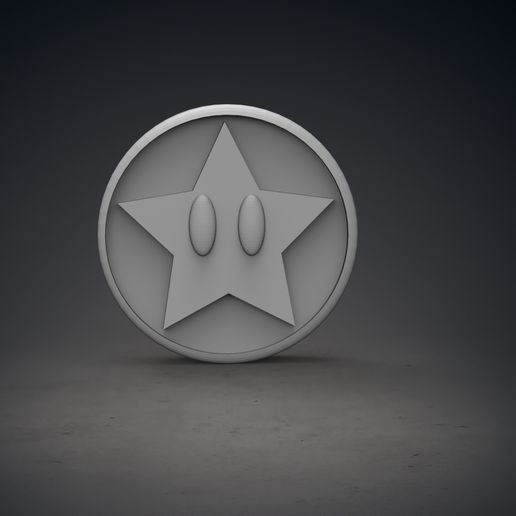 ⭐ Star Coin -Mario Bros・ STL File for 3D printing・Cults