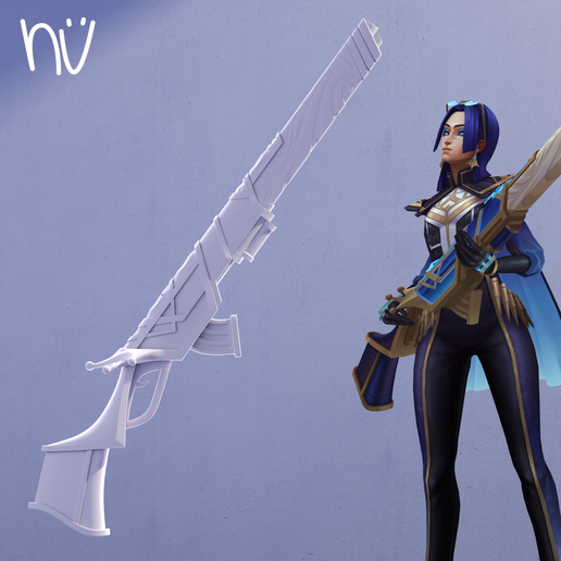 🎭 Arcane Commander Prestige Caitlyn’s Rifle・ STL File for 3D printing・Cults