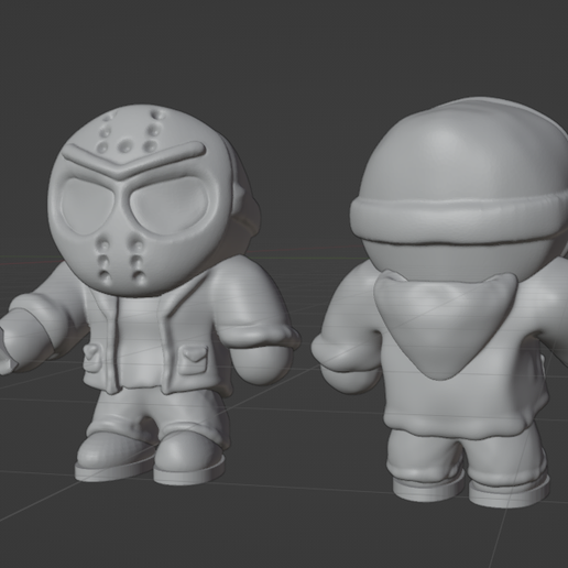 🎃 Chibi Jason・Archivo STL para Impresión 3D・Cults
