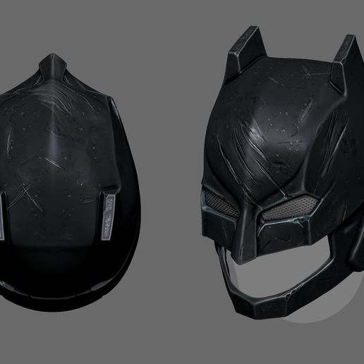 🪖 DC Batman Heavy Armor Helmet Cosplay Prop・ STL File for 3D printing・Cults