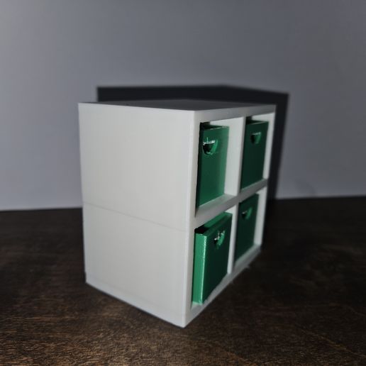 3D file Four Cube Storage and Bins 🧸 ・3D printer model to download・Cults