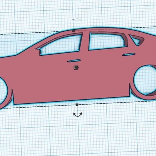STL file Nissan Altima 5th Gen Silhouette Keyring 👤 ・Template to ...