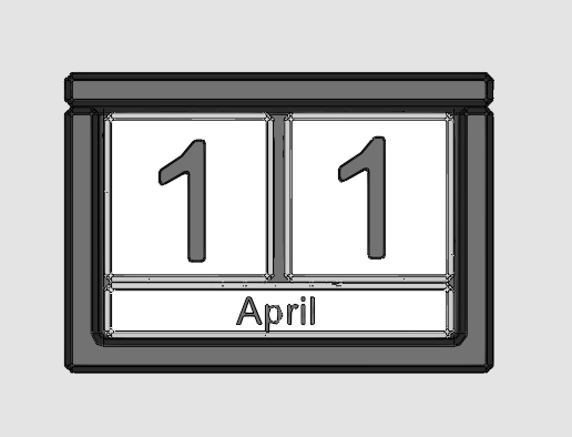 📅 Calendar・ STL File for 3D printing・Cults