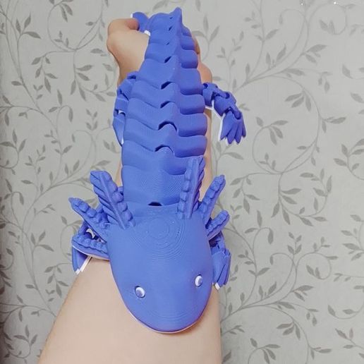 🦎 Articulated Cyber Axolotl - xenomorph (Big & Small Versions)・ STL ...
