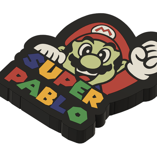 Fichier 3MF Lampe luminaire Super Mario (Pablo) 🔦 (STEP)・Design pour ...