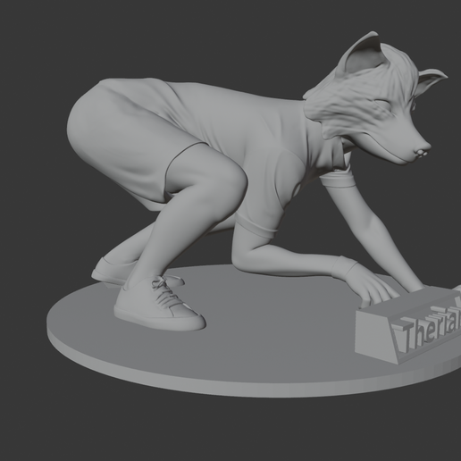🦊 Figura de Therian - Figure of therean・Archivo 3D para Impresión 3D・Cults