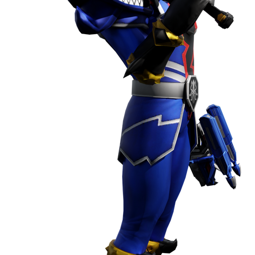 🦖 Evil Dino Fury Blue Ranger・ STL File for 3D printing・Cults