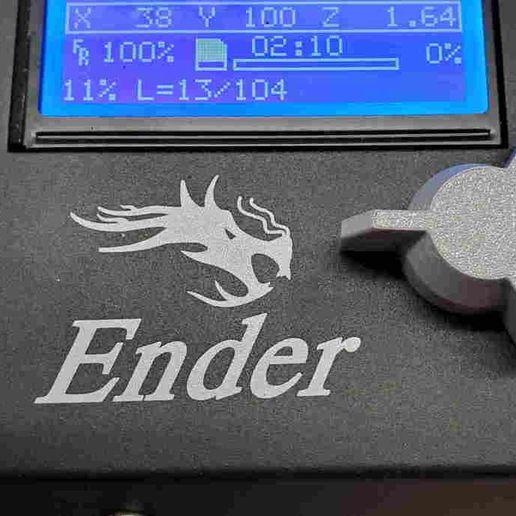 🔧 Ender 3 LCD Knob・Free STL File for ・Cults